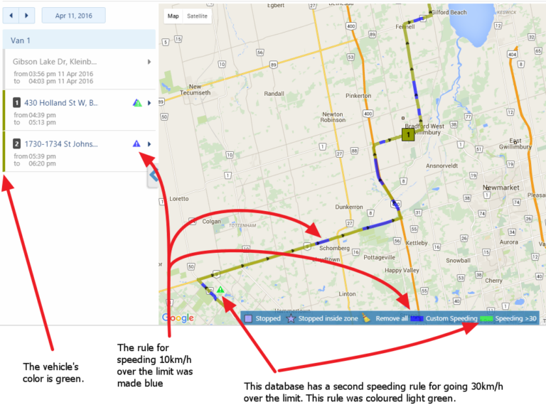 Monitoring Speeding in Geotab - GPS Tracking Canada